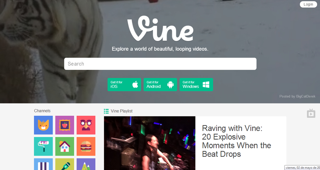 Vine renueva su página web y se acerca a YouTube : Applicantes ...