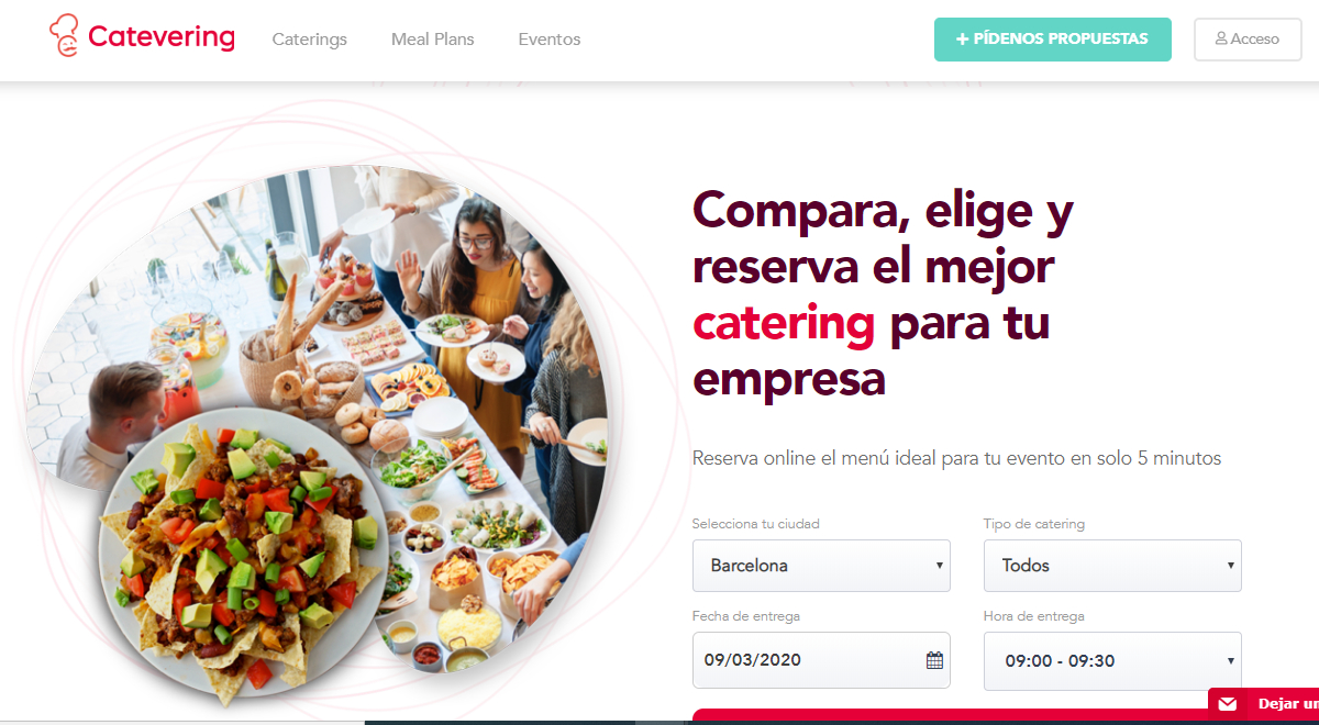 Catevering, la startup para comparar caterings, consigue medio millón ...