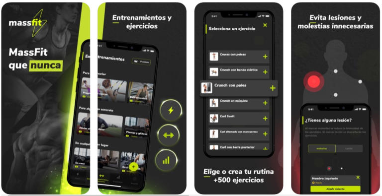Massfit, la app que te propone ejercicios y rutinas y sabe si estás ...