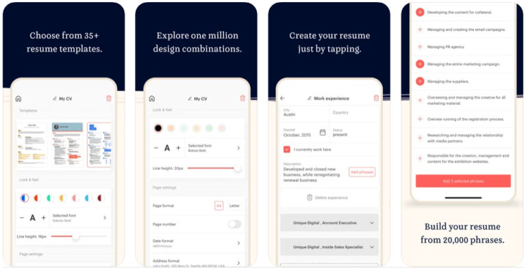 Crea un nuevo curriculum o edítalo fácilmente con Kickresume ...
