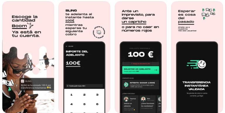 Llega a España Bling, la app que te adelanta 100 euros : Applicantes ...