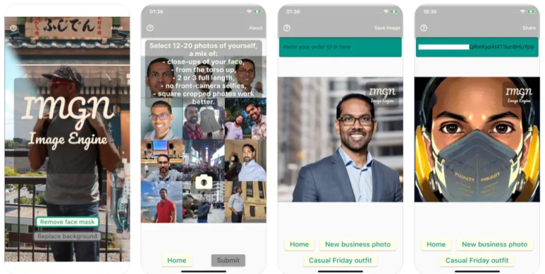 imgn, la app que crea nuevas imágenes y obras de arte con tu rostro ...
