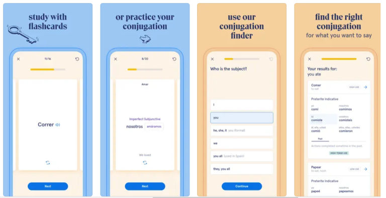 Esta app te enseña a conjugar los verbos en español correctamente ...