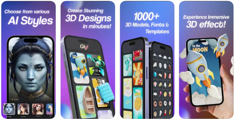 Glyf, la app que usa IA para generar increíbles diseños 3D ...