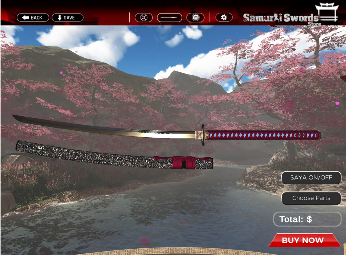 Crea tu katana personalizada con la app Samurai Swords Store ...