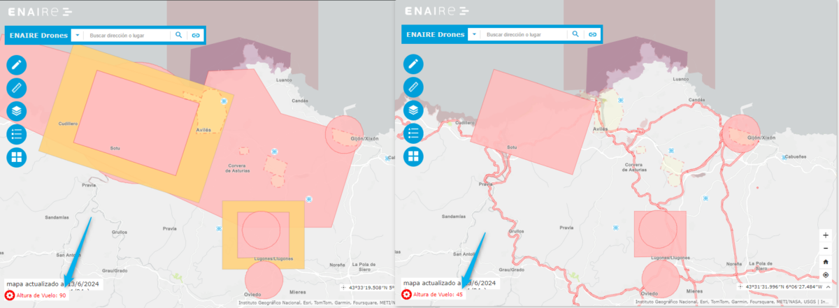 Conoce las zonas dónde puedes volar tu dron con la app ENAIRE Drones ...
