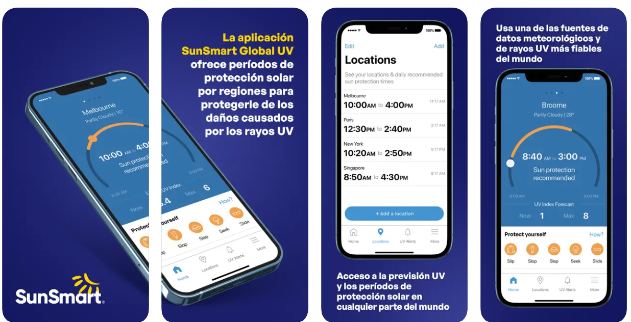 Las 5 mejores apps de protección solar : Applicantes – Información ...
