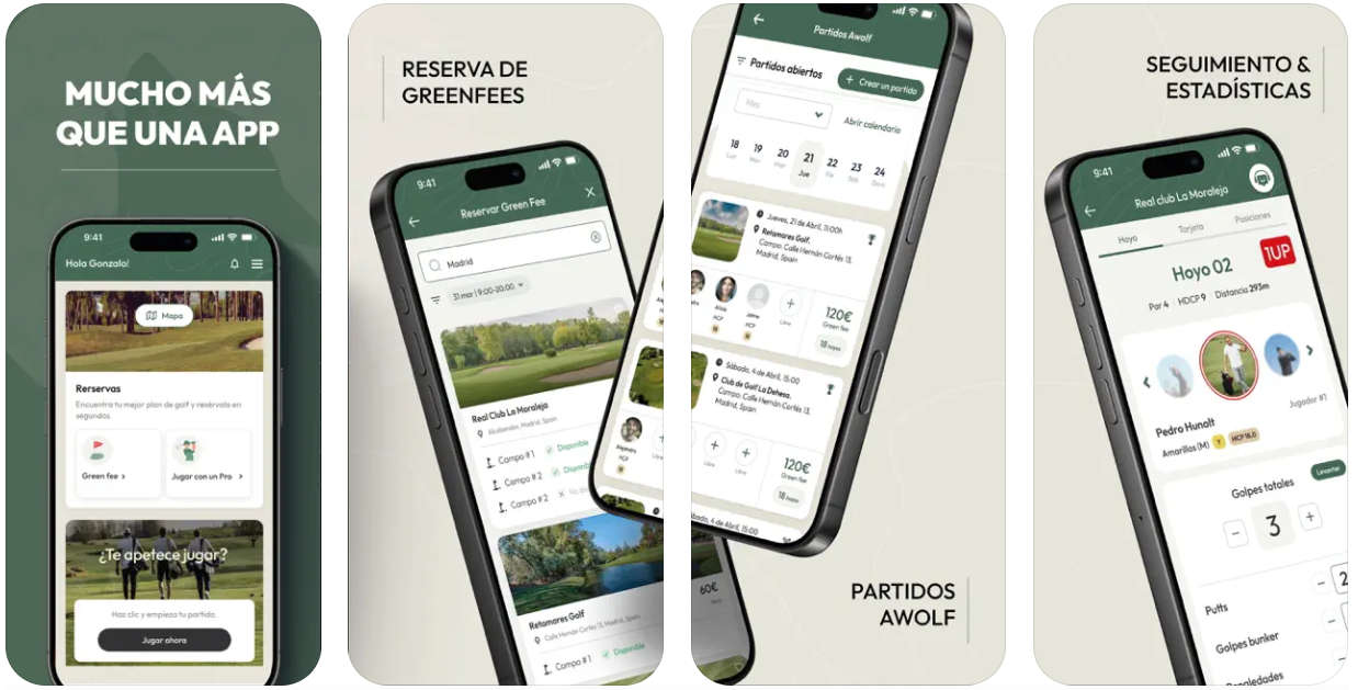 AWOLF lanza una app gratuita para digitalizar el golf y conectar a ...
